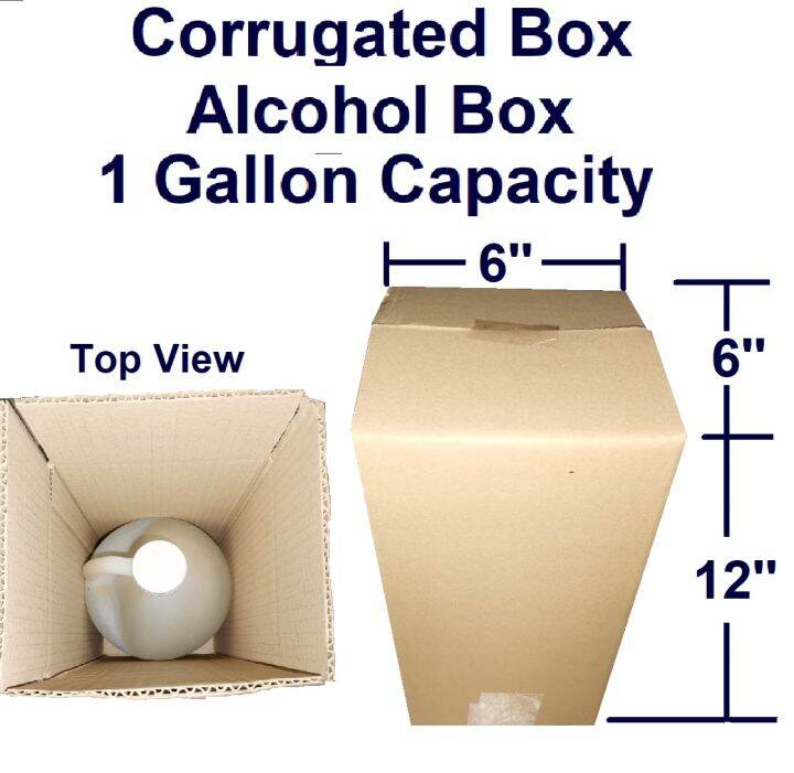 Corrugated Alcohol Box 1 Gallon Set of 10pcs | Lazada PH