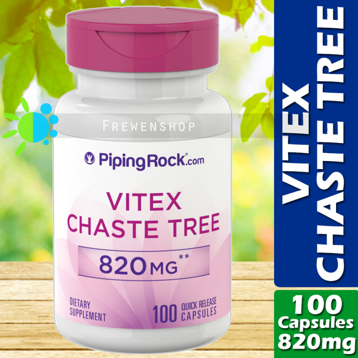 VITEX CHASTE TREE 820mg (per Serving) x 100 Capsules Fruit Extract ...