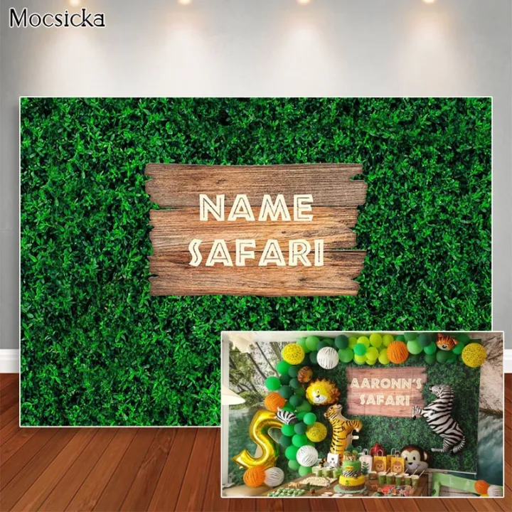 【New Fire】 Wild One Backdrop for Safari Baby Shower Birthday Party ...
