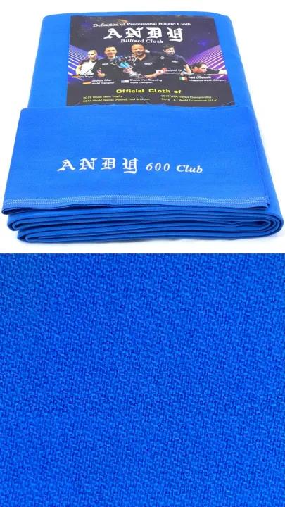 ANDY 600 CLUB [BLUE] / TAPETE NG BILYARAN / BILLIARD TABLE CLOTH ...