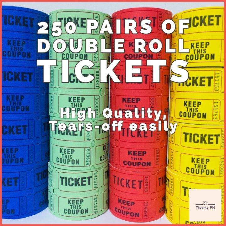 Raffle Ticket Double Roll Ticket Admit Ticket Ticket Roll High Quality ...
