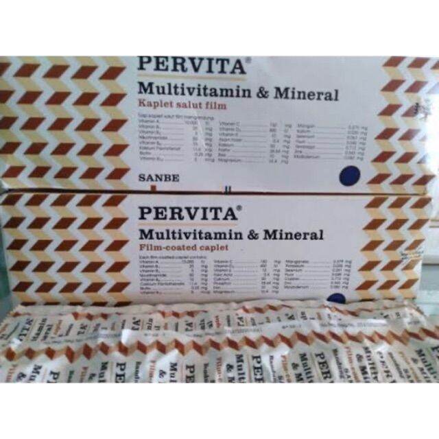 PERVITA PERPITA FERVITA BOX 100 TABLET VITAMIN DAN MINERAL | Lazada ...
