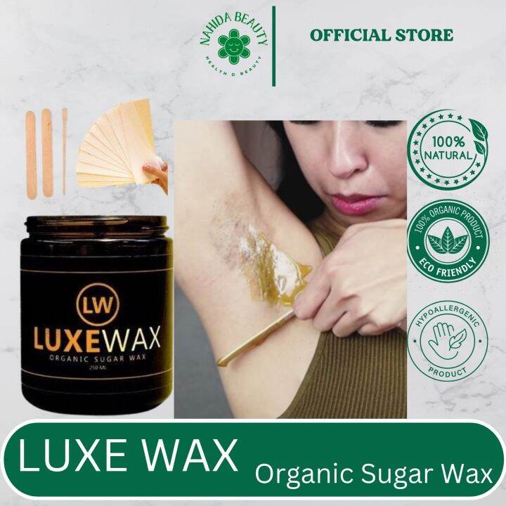 Luxewax Organic Sugar Wax Underarm Hair Legs Luxe Brazillian Cold Hot ...
