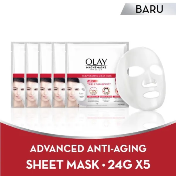 Olay Regenerist Rejuvenating Sheet Mask 24 G Isi 5 | Lazada Indonesia