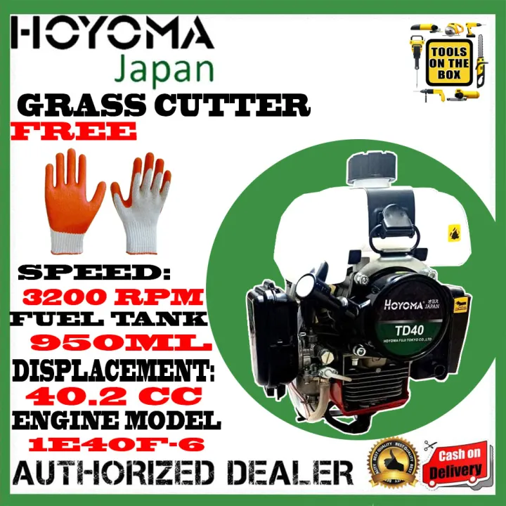 Hoyoma Japan Grass Cutter TD40 2 Stroke Complete Accessories with Free ...