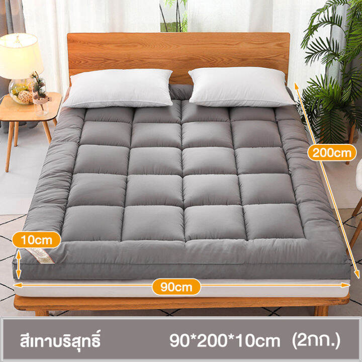 Sunem ขนห่านเทียม แผ่นรองที่นอน ท็อปเปอร์ ที่นอน มและหนาเป็นพิเศษ 90 ...