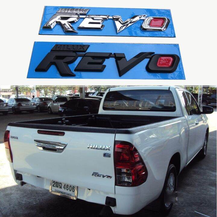 Cars Car 3d Stickers For TOYOTA HILUX REVO Emblem Rear Back Tail Trunk ...