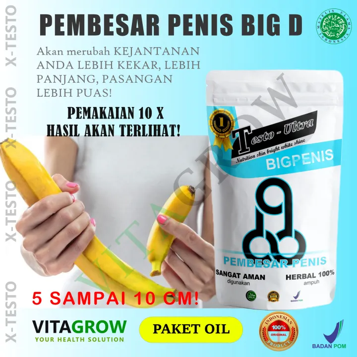 PAKET OIL X BIG D. Ultra Penambah KUAT/PANJANG/BESAR MR. P Pria/Pria ...