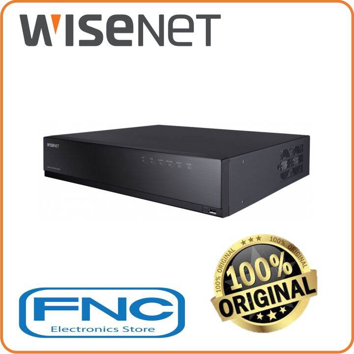 HANWHA TECHWIN WISENET HRX-1621 Analog 16CH 8MP H.265 5-in-1 Up To 8 SATA HDDs (6TB/HDD ...