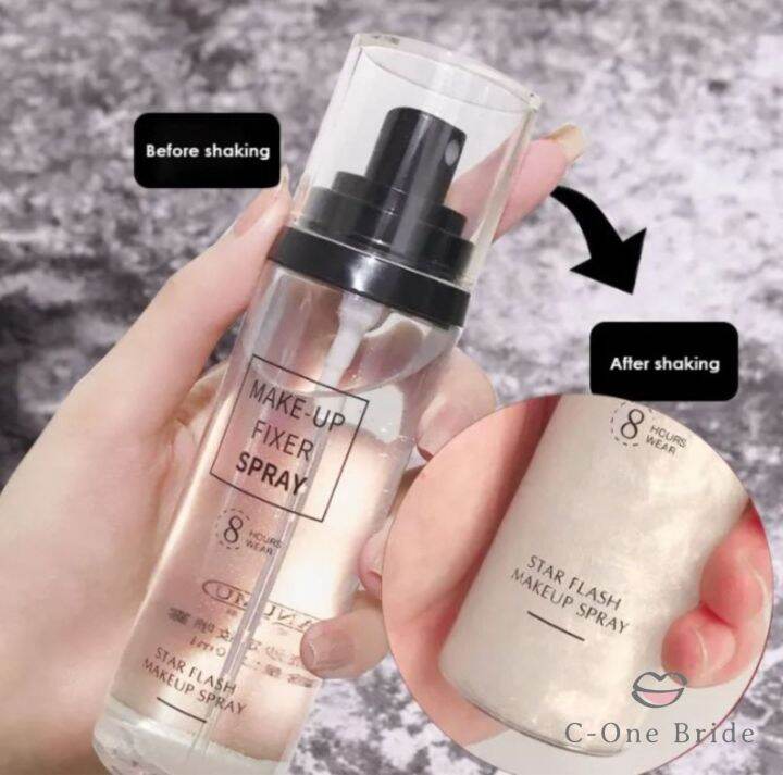 C-One Lifusha Star Glitter Quicksand Setting Spray Watery Base(Makeup ...