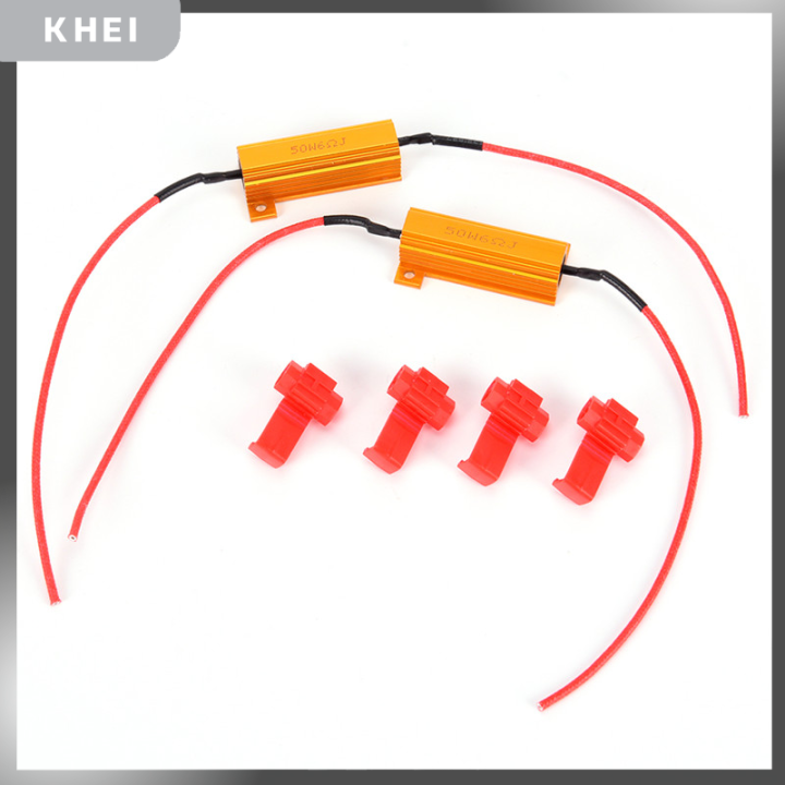 KHEI 50W 6 ohm RX24 Load Resistor Fix LED Bulb Fast Hyper Flash Turn ...
