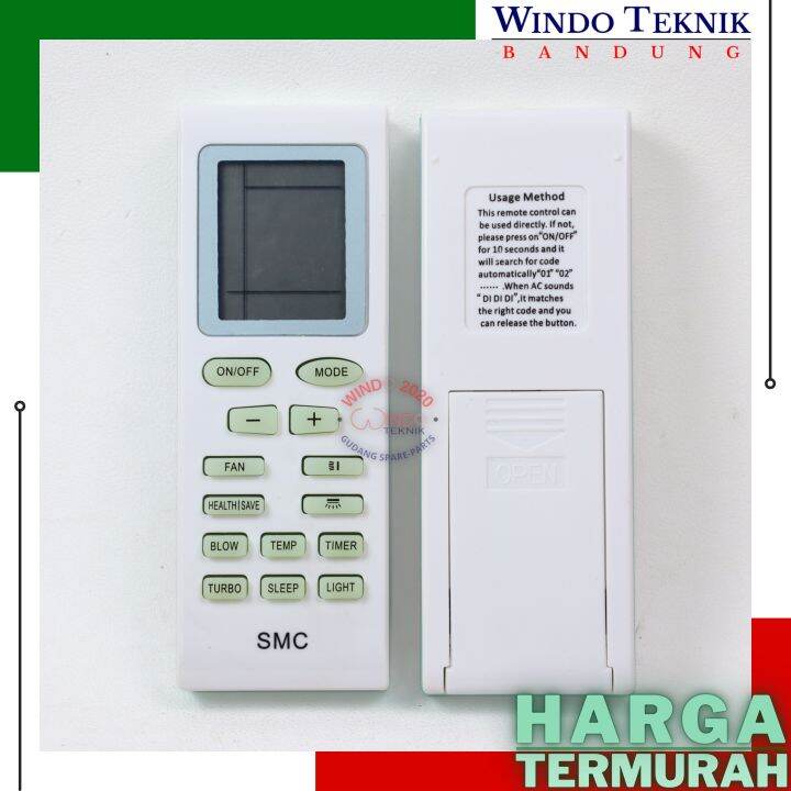 REMOTE CONTROL AC SHARP / GREE 0.5PK SAMPAI 2PK | REMOT KONTROL AC ...