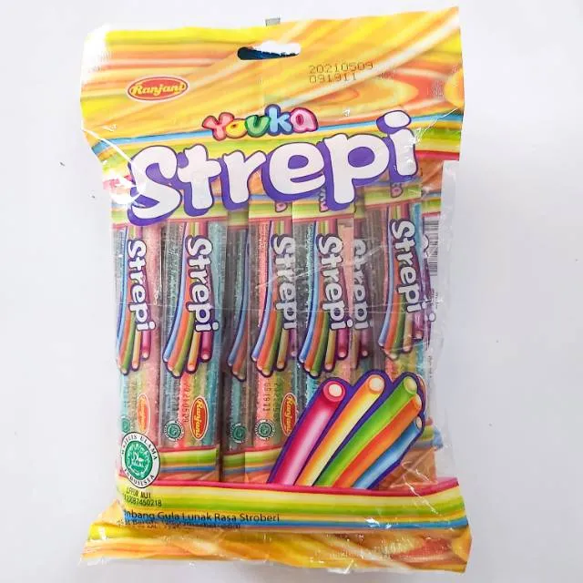 Youka Strepi Candy Pelangi Permen Gummy Empuk isi 20 Pcs | Lazada Indonesia