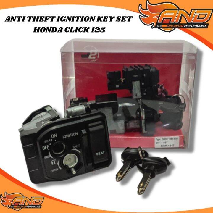 Hot sale MOTORCYCLE ANTI THEFT KEY SET HONDA CLICK 125 | Lazada PH
