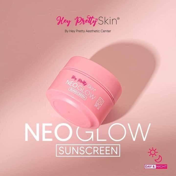 Hey Pretty Skin Neo Glow Sunscreen Day Cream SPF50 UVA + UVB Protection ...