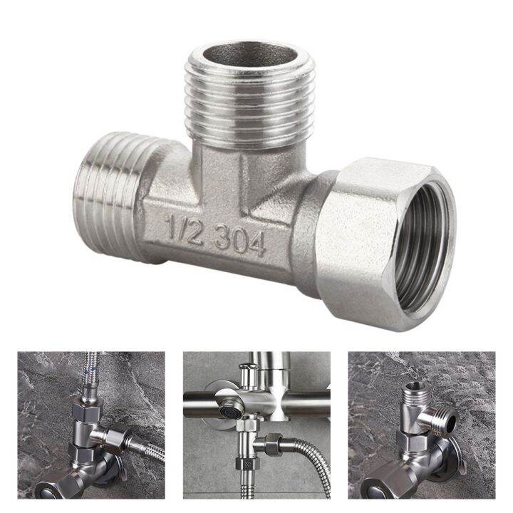T Adapter 3 Ways Valve/For Diverter Bath Toilet/Bidet Sprayer Shower ...