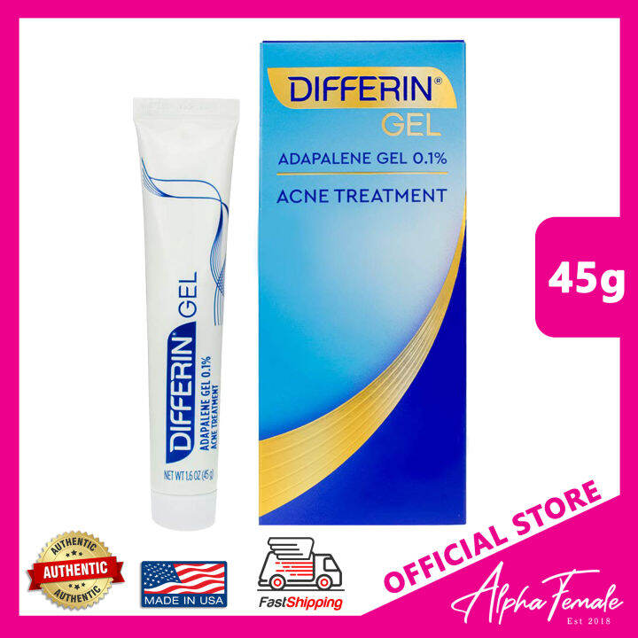 Differin Gel 0.1% Acne Treatment, Once Daily Topical Retinoid for ...