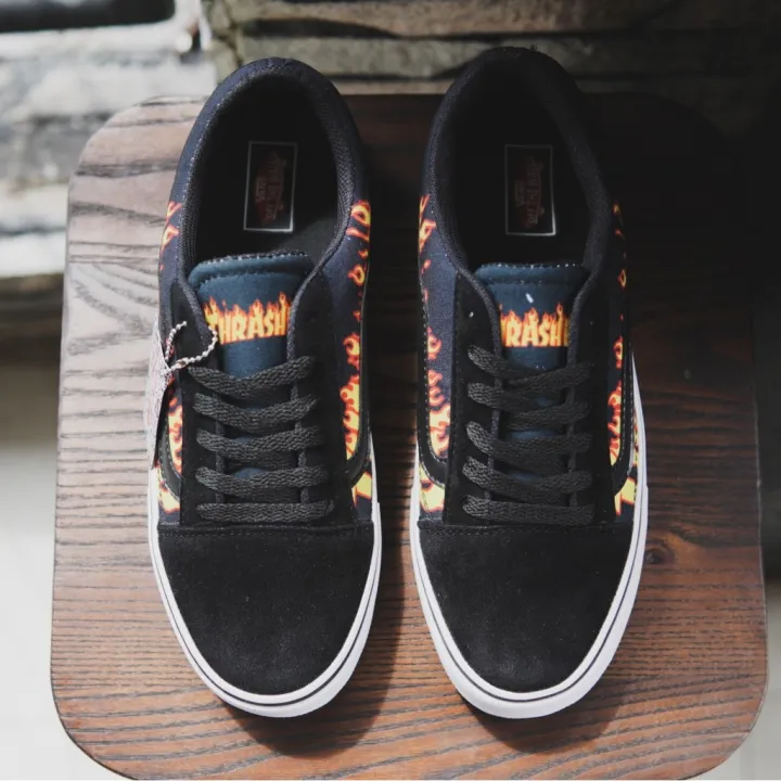 ☃☜ Vans OLDSKOOL TRASHER motif sneakers casual Shoes | Lazada PH