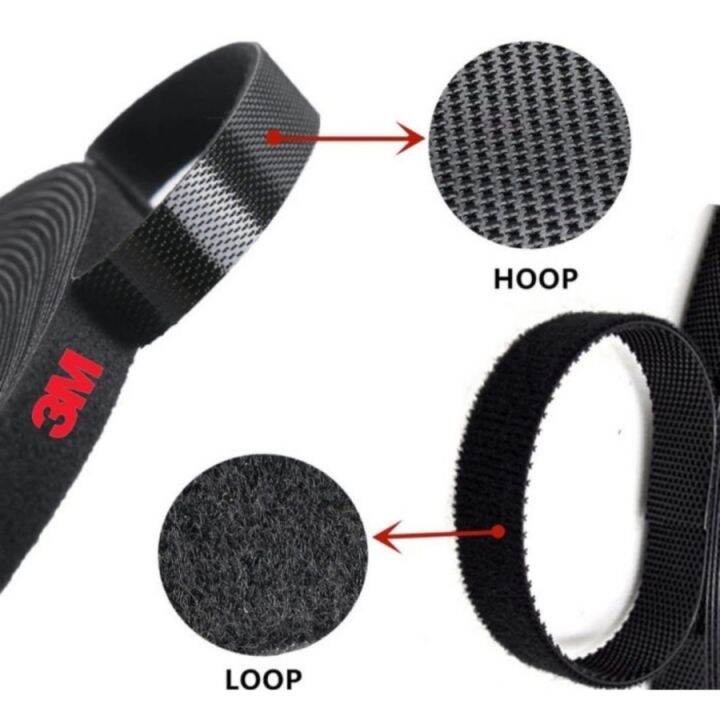 3M Velcro ORIGINAL 5M/Pengikat Perekat Kabel/Strap Cable Organizer 5M ...