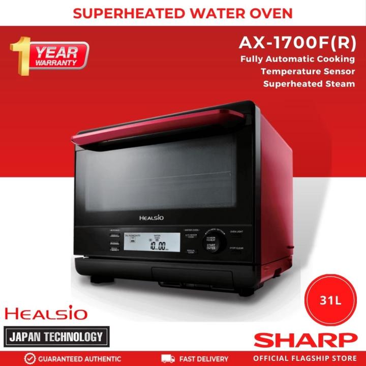 Sharp AX-1700F(R) 31 Liters HEALSIO Water Oven with Superheated Steam Technology | Lazada PH