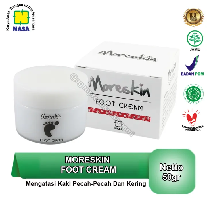 Moreskin Foot Cream Nasa Original Krim Kaki Pecah Pecah Dan Kasar ...
