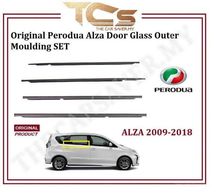 Original Perodua Alza Door Glass Outer Moulding | Lazada