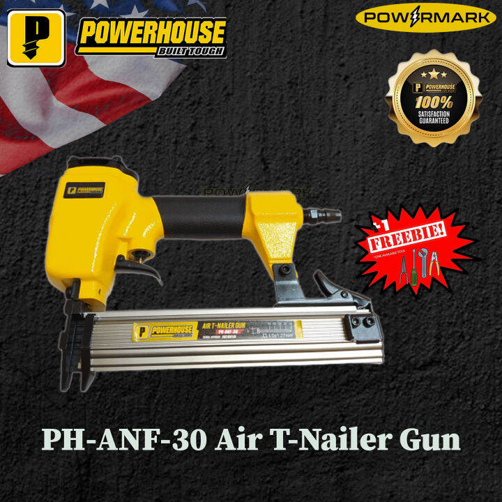 POWERHOUSE PH-ANF-30 Air T-Nailer Gun + FREEBIE TOOL [POWERMARK | PAC ...