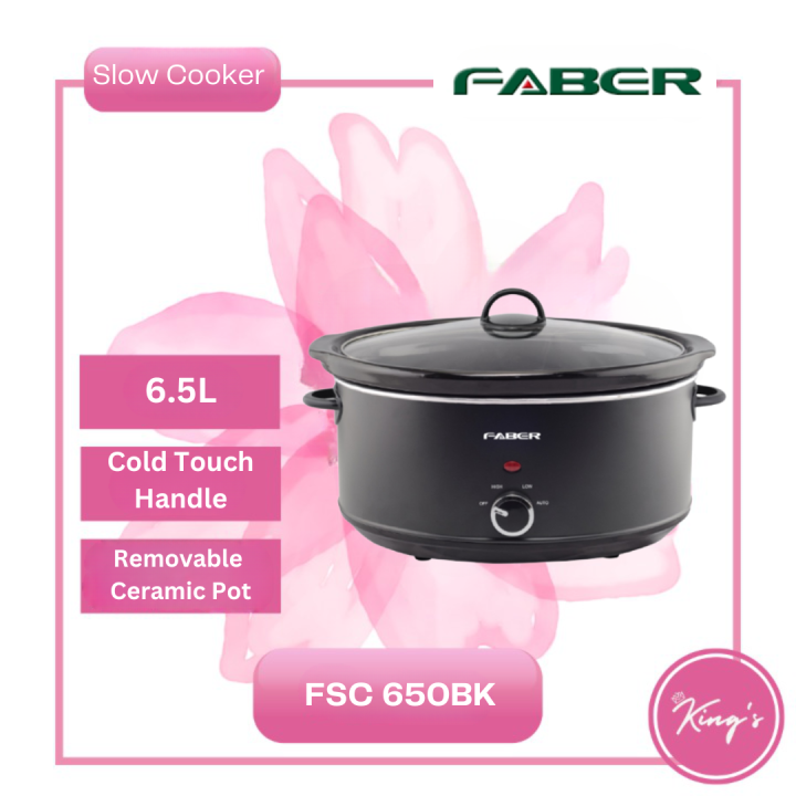 Faber Slow Cooker 6.5L FSC 650BK / FSC 650 BK | Lazada