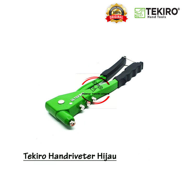 Tekiro JIS Perkakas Handriveter Hijau Tang Rivet Stang Ripet Aluminium ...