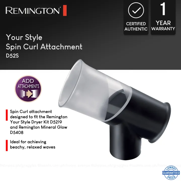 [ONHAND] [READY STOCK] Remington D52S Your Style Spin Curl Attachment ...
