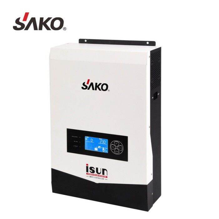 SAKO Hybrid Inverter 3000W - MPPT 40A Pure Sine Wave UPS 3KW 24V ...