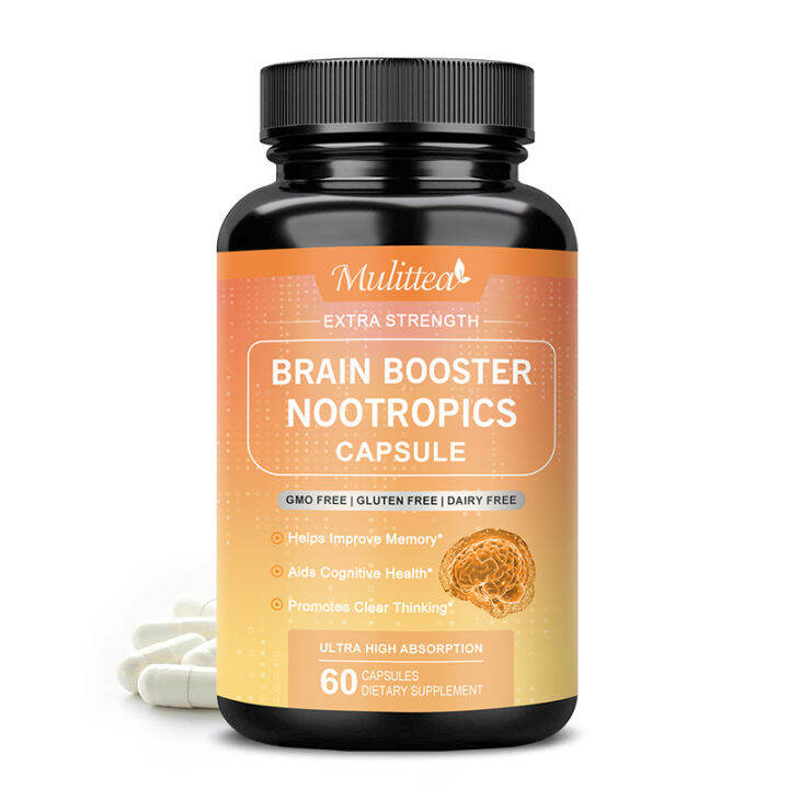 Brain Booster Supplement Super Nootropic for Enhance Focus, Boost ...