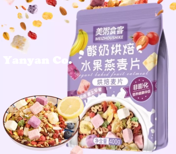 Diet Cereal Oatmeal Mix Dried Fruits and Yogurt 400g (BLUEBERRY Yogurt ...