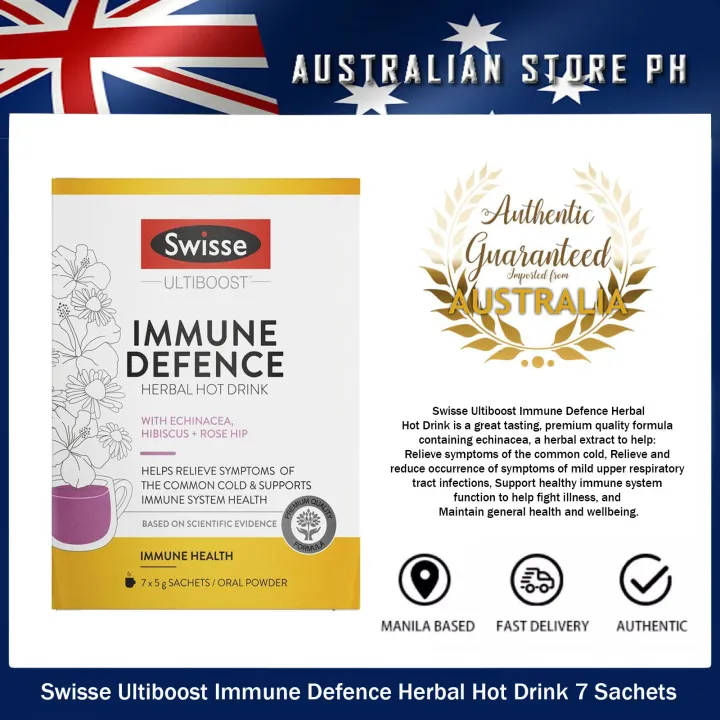 Swisse Ultiboost Immune Defence Herbal Hot Drink 7 Sachets | Lazada PH
