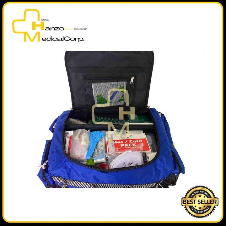 EMERGENCY OUTDOOR BAG KIT / TRAUMA BAG COMPLETE SET / FAMILY MEDICAL ...