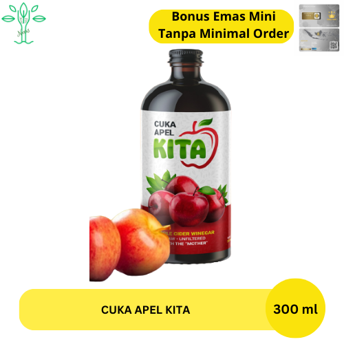 Cuka Apel Kita 300 ml / Cuka apel asli original Cuka apel Cuka apel ...