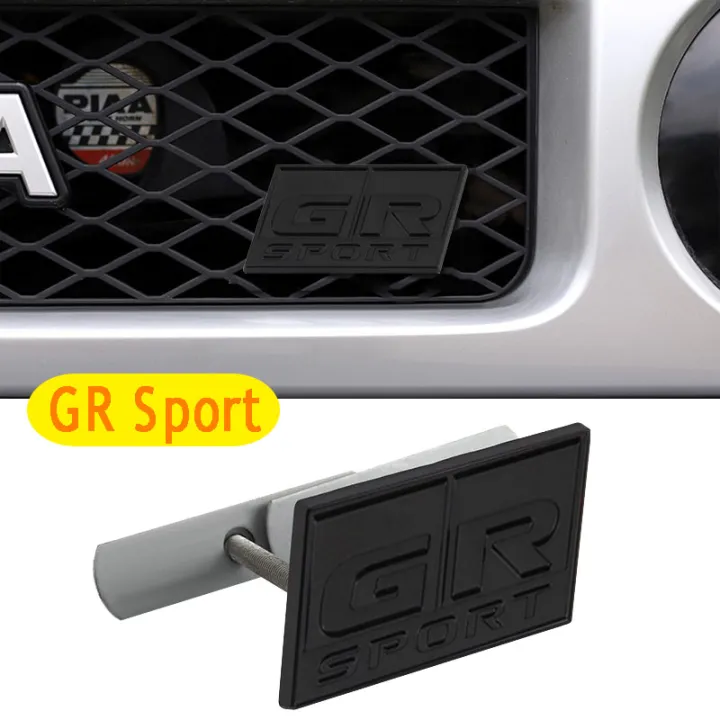 1 Piece Black for GR SPORT Logo Car Grille Emblem Front Decal Styling ...