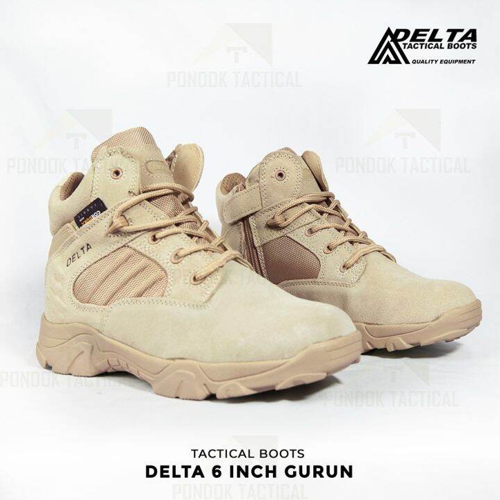Sepatu Delta 6 Inci Gurun Delta CORDURA Tactical Army Boots | Lazada ...