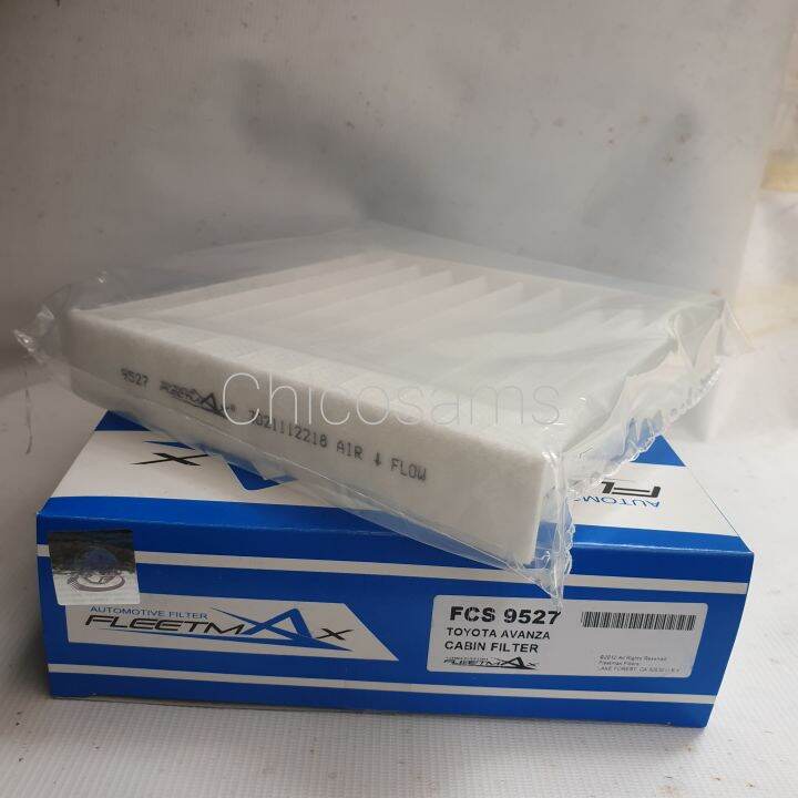 FLEETMAX Cabin Filter FCS9527 Toyota Avanza 2012-2021 | Lazada PH