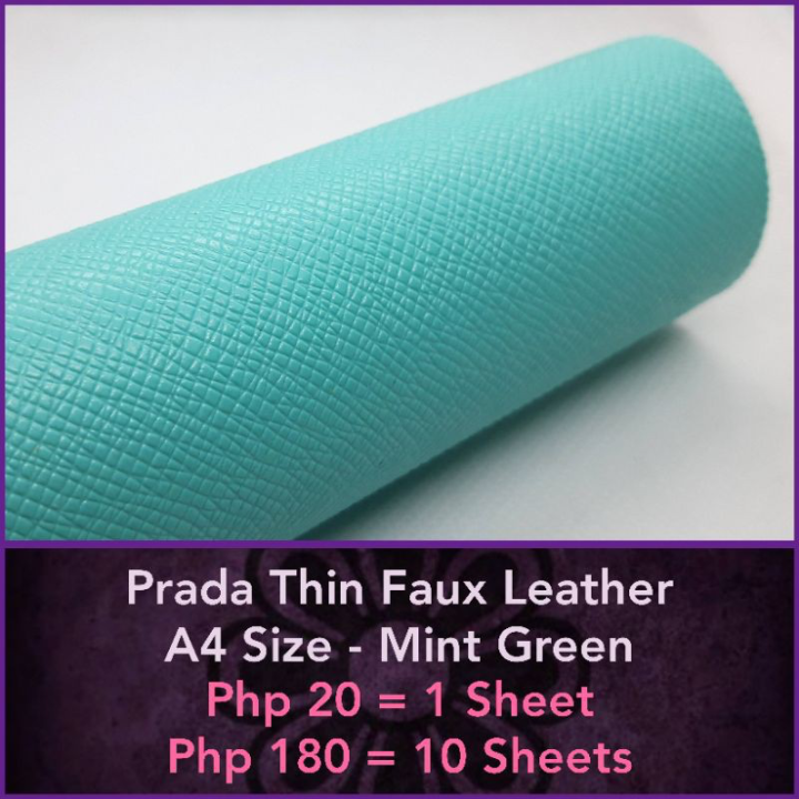 Prada Thin Faux Leather - Blue & Black Theme - A4 Size | Lazada PH