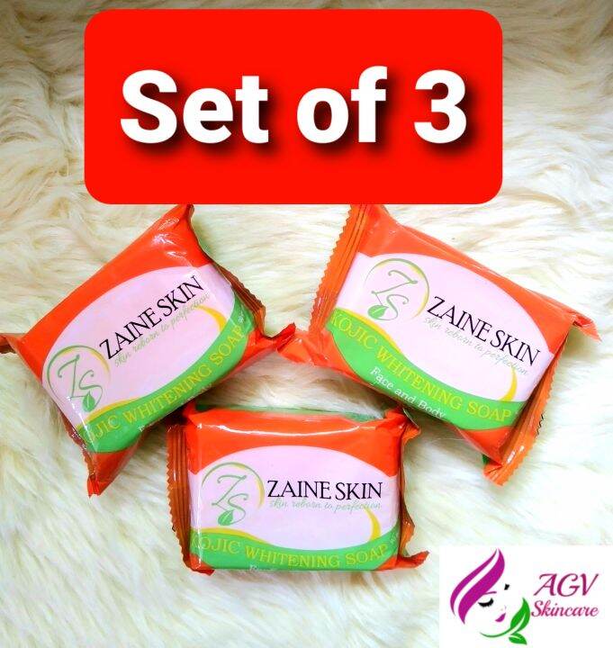 (SET OF 3) ZAINE KOJIC WHITENING SOAP/ ZAINE MILK WHIPP SOAP 135G ...