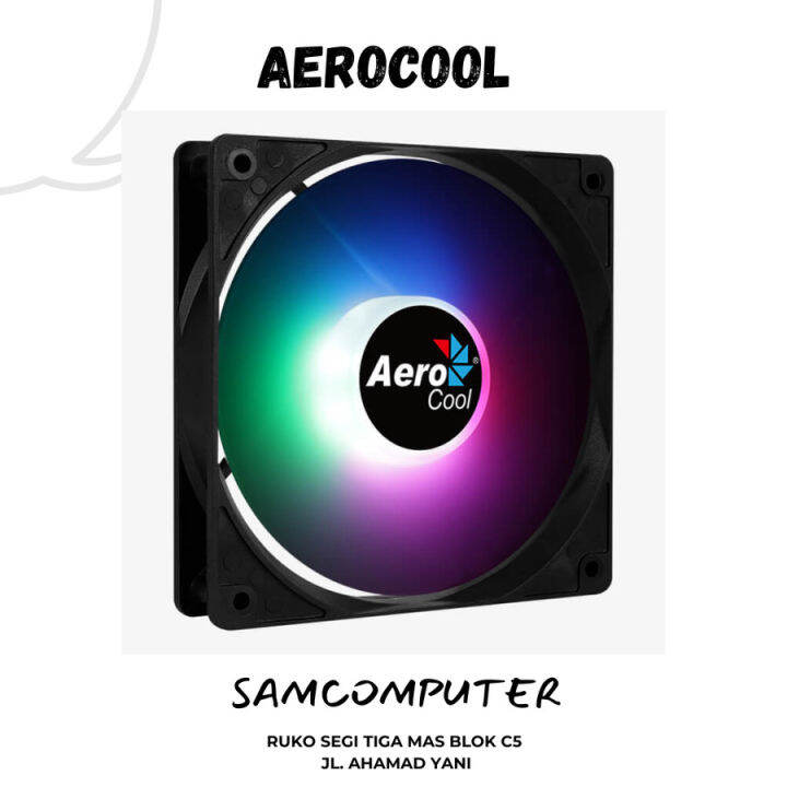 Aerocool Cooler Fan Case Frost 12 - Fan Casing 12cm RGB LED | Lazada ...