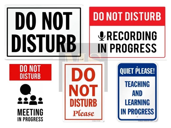 Do Not Disturb Signages (Laminated A4 Size) | Lazada PH