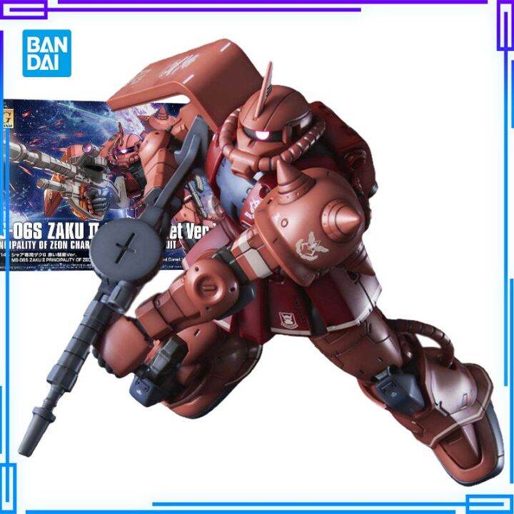 【100% ORIGINAL】Gundam Char Aznable Zaku 2 Model Kits Red Comet Mobile ...