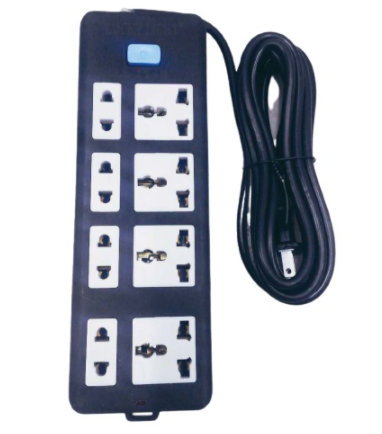 ZQM LUCKY LIGHT EXTENSION CORD 8 GANG WITH SWITCH #LL-114B | Lazada PH