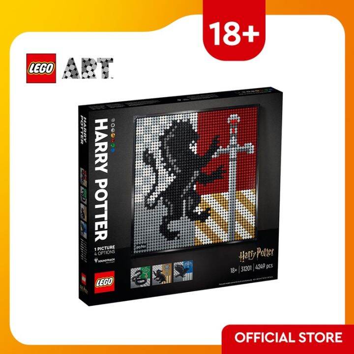 LEGO Art Harry Potter 31201 Hogwarts Crests (4,249 Pieces) Harry Potter ...