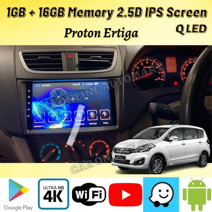 PROTON ERTIGA ~ MOHAWK T3L MS SERIES Q-LED 1GB+16GB 4K ANDROID PLAYER ...