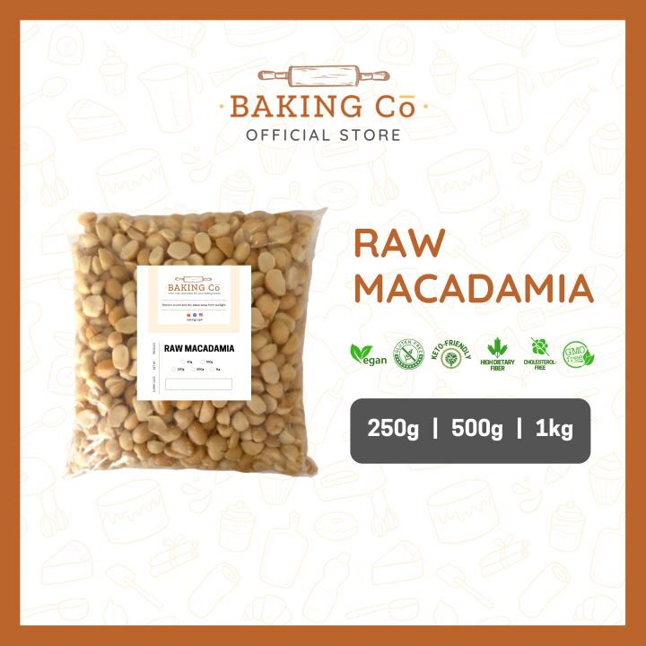 Baking Cō Raw Macadamias - 50g (sample)/250g/500g/1kg | Lazada PH