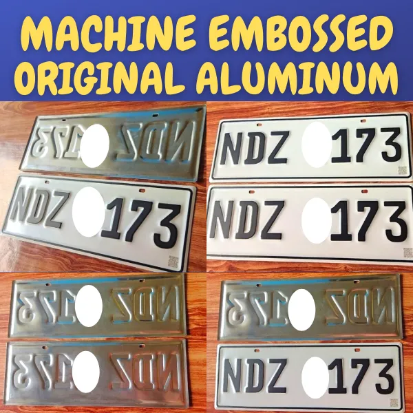 Cars Custom Number / Vanity Plates Best use for Personalize, Temporary ...