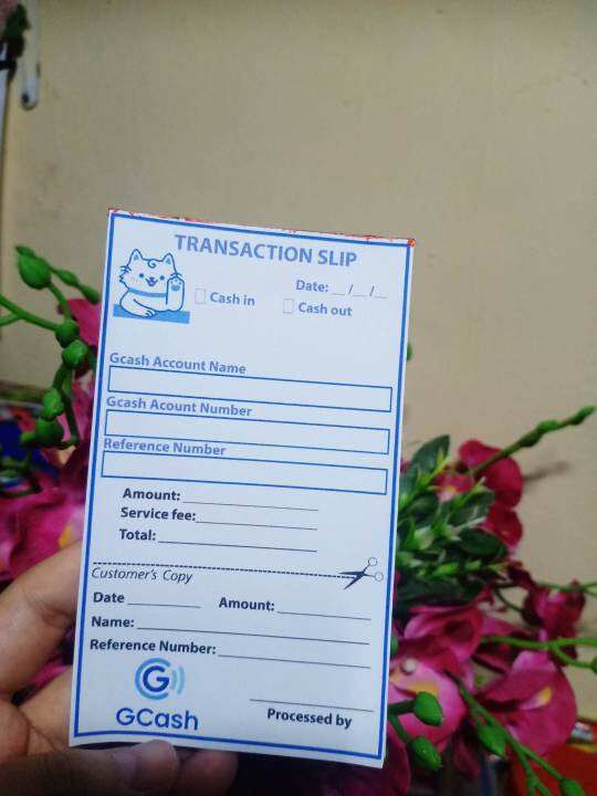 50 SHEETS GCASH TRANSACTION SLIP | Lazada PH
